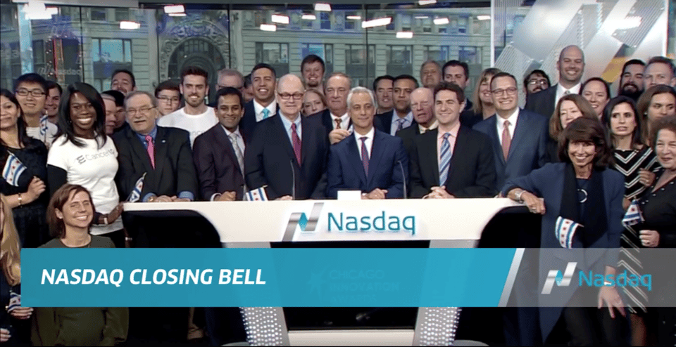CancerIQ rings closing bell at NASDAQ with top Chicago innovators