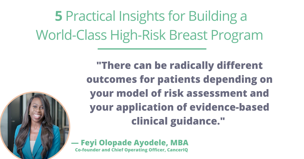 5 Practical Insights for Building a World-Class High-Risk Breast Program